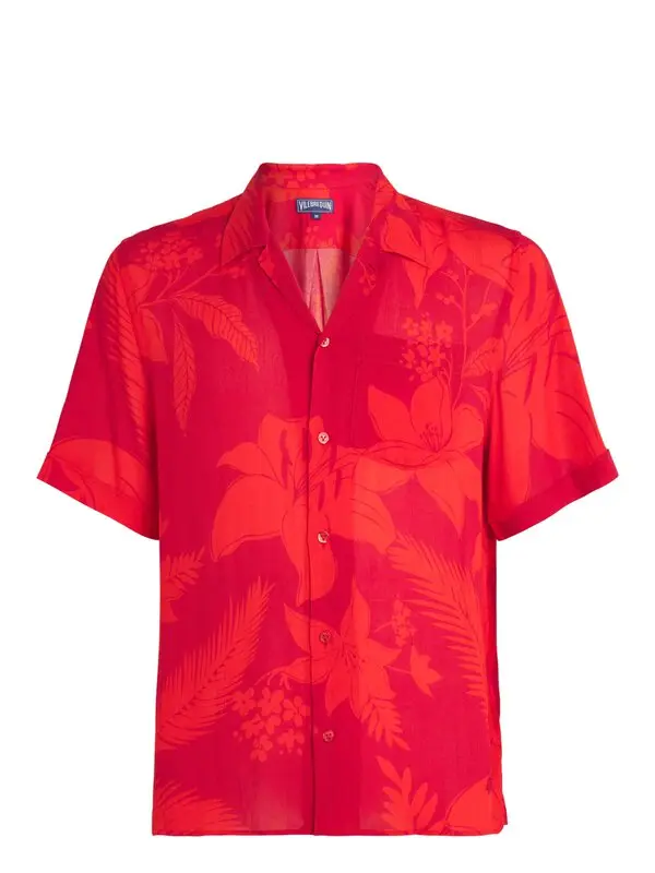 Vilebrequin Flower Power Print Charli Shirt - Red