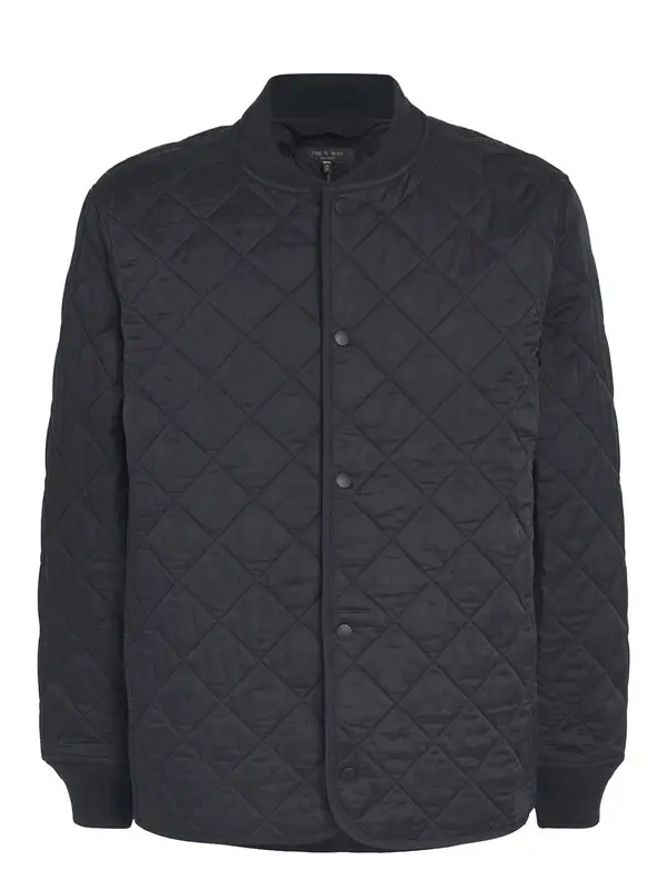 Rag & Bone Quilted Bomber Jacket - Black