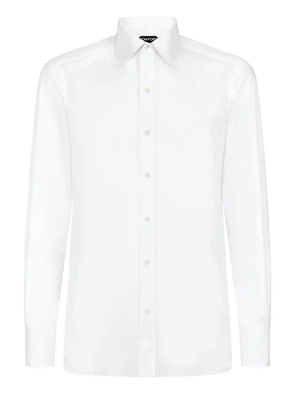 TOM FORD Cotton Poplin Shirt - White