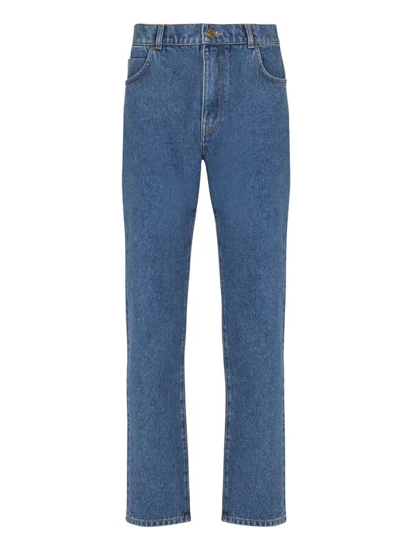 Balmain Straight Jeans - Blue