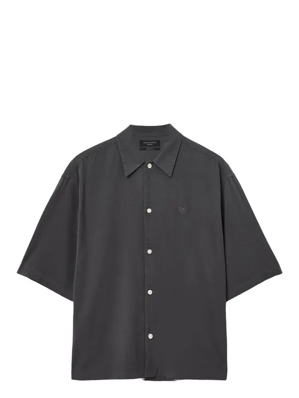 ALLSAINTS Short-sleeve Rialto Shirt - Grey