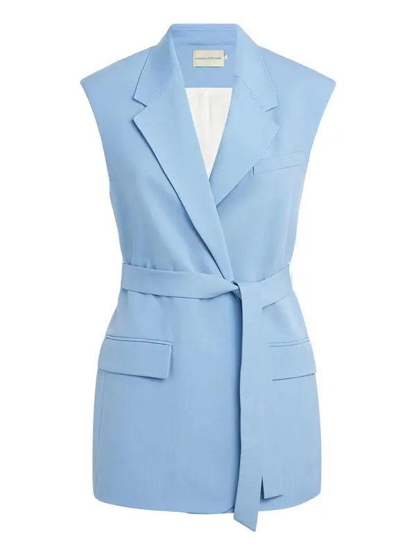 Camilla And Marc Wool Atlantis Blazer Vest - Blue