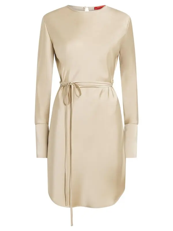 Max & Co. Satin Mini Dress - Beige