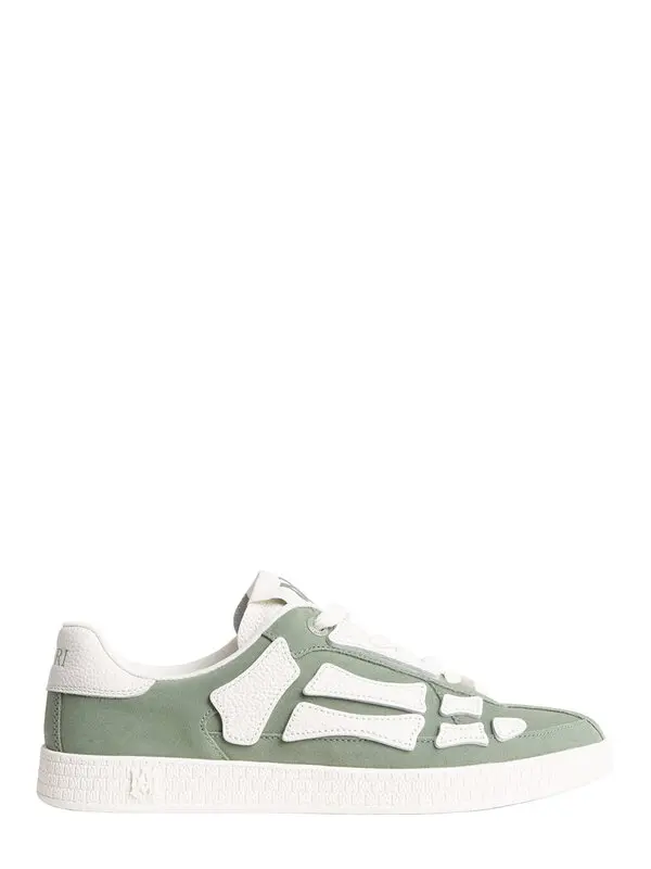 Amiri Leather Pacific Bones Sneakers - Green
