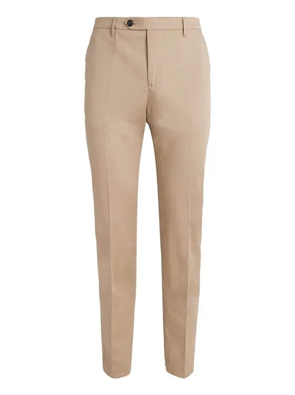 Pal Zileri Stretch-cotton Chinos - Brown