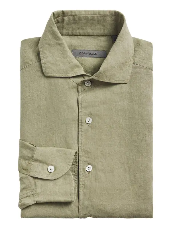 Corneliani Linen Shirt - Green