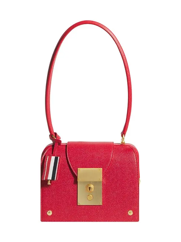 Thom Browne Leather Mrs. Thom Triangle Shoulder Bag - Red