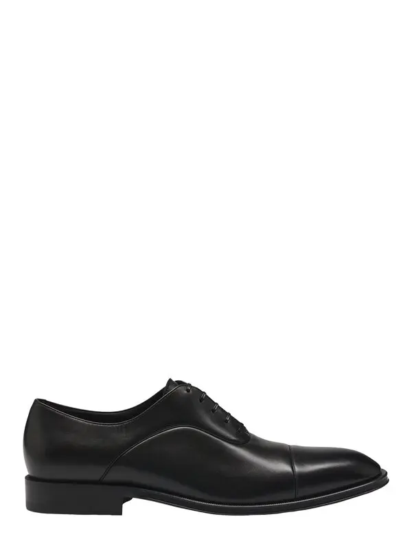 BOSS Leather Oxford Shoes - Black