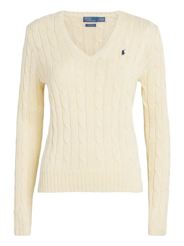 Polo Ralph Lauren Pima Cotton Kimberly Sweater - Ivory