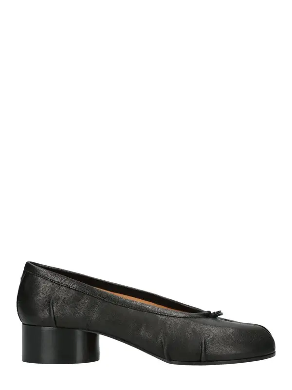 MAISON MARGIELA Suede Tabi Ballerina Pumps - Black