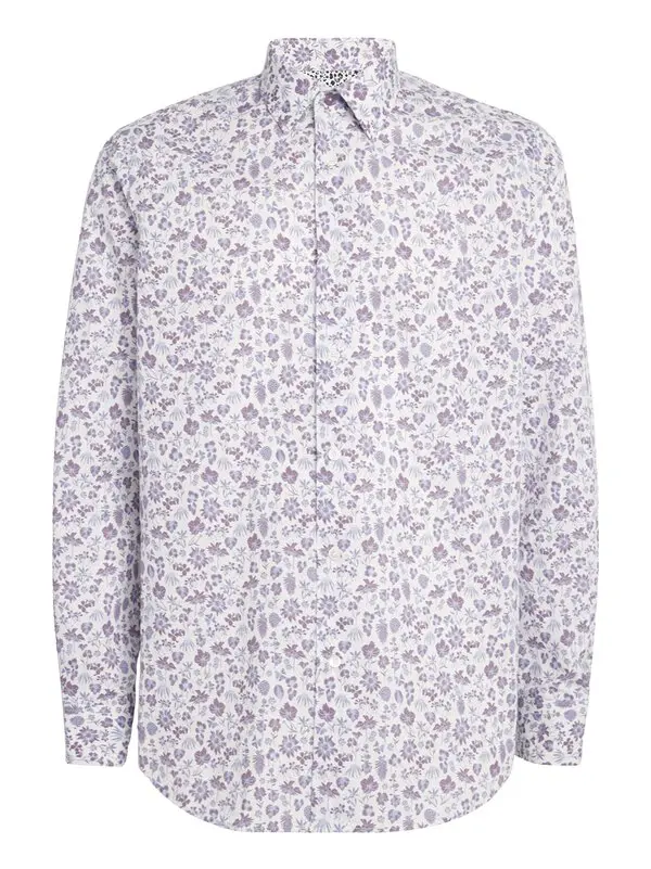 Paul Smith Cotton Liberty Print Shirt - White