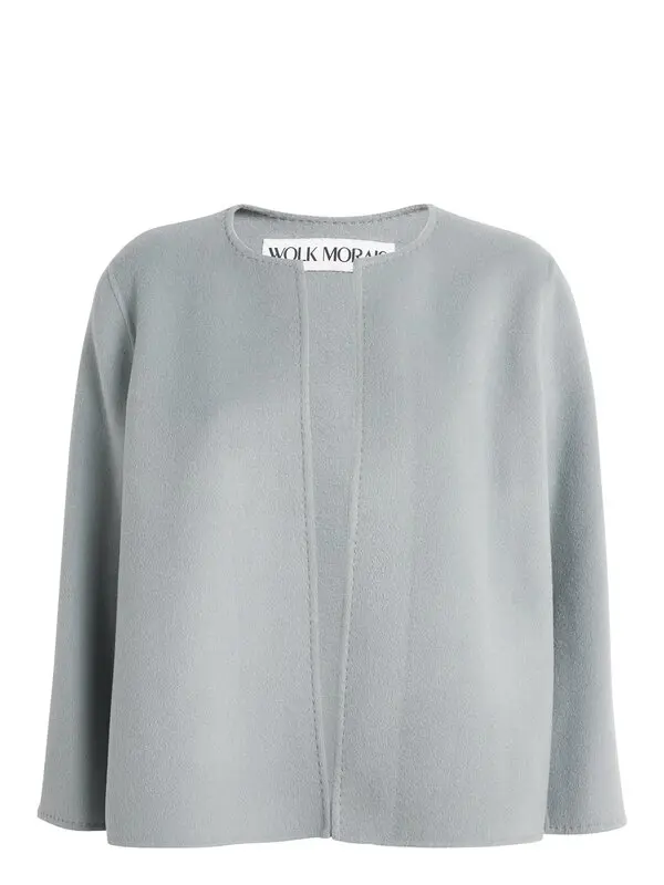 WOLK MORAIS Paletot Cashmere Jacket - Grey