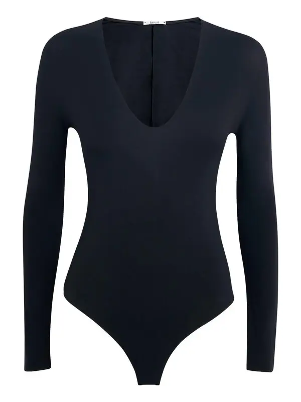 Wolford V-neck Bodysuit - Black