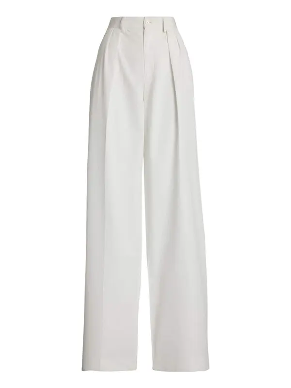 Ralph Lauren Cotton Jody Tailored Trousers - White