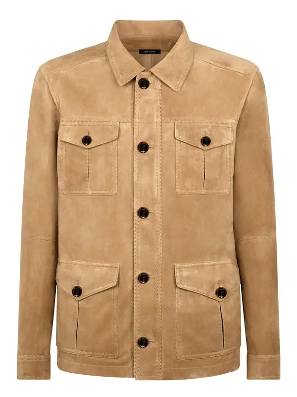 TOM FORD Suede Four-pocket Jacket - Beige