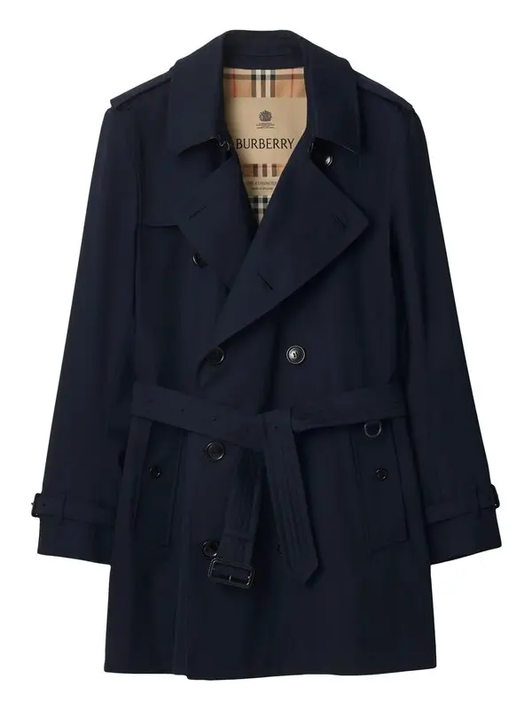 Burberry The Kensington Heritage Trench Coat - Blue