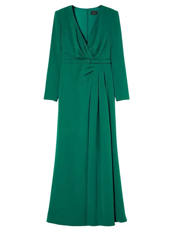 Marina Rinaldi Draped Maxi Dress - Green