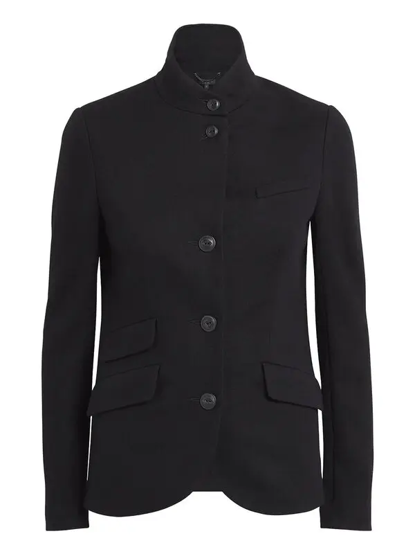 Rag & Bone Wool Stand-collar Slade Blazer - Black