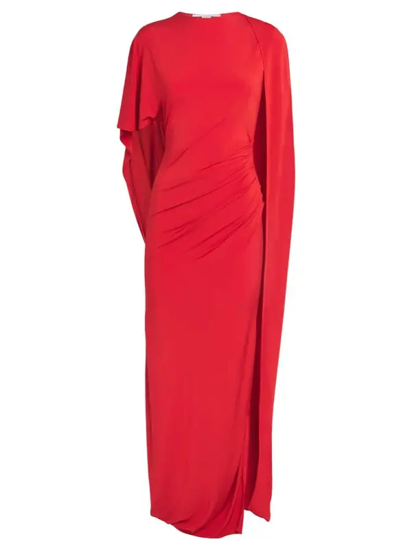 Stella McCartney Asymmetric Draped Gown - Red