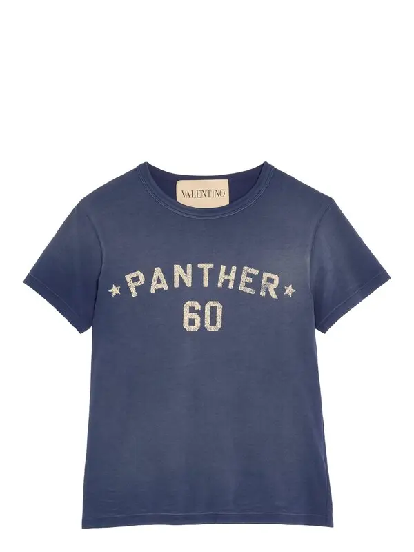 Valentino Garavani Cotton Printed T-shirt - Blue