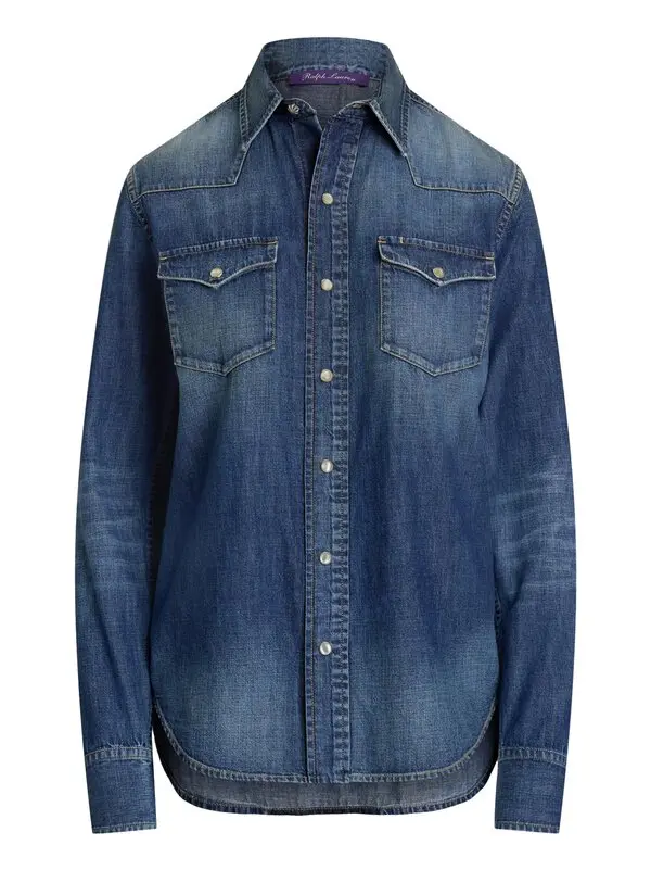 Ralph Lauren Denim Western Shirt - Blue
