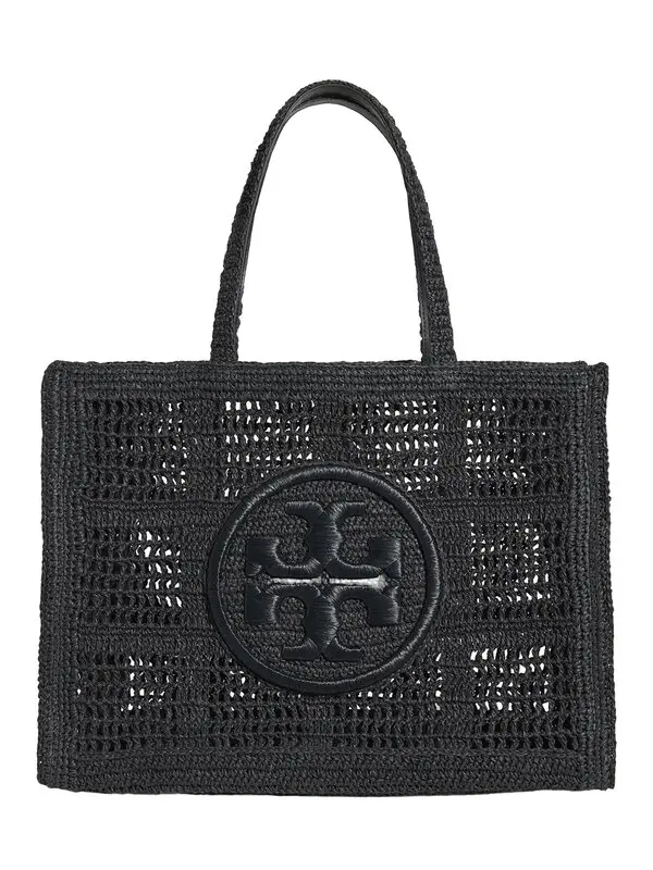 Tory Burch Large Crochet Ella Tote - Black