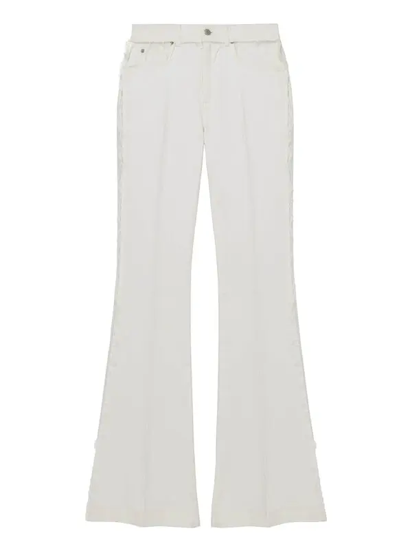 Alexander McQueen Denim Flared Trousers - White