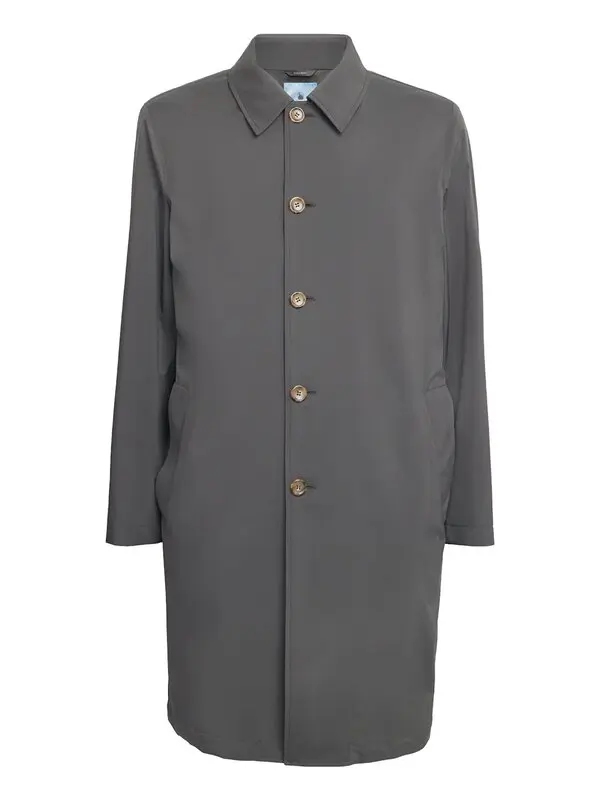 Colombo Mid-length Raincoat - Grey