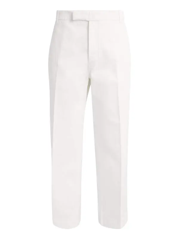 Thom Browne Cotton Twill Utility Trousers - White