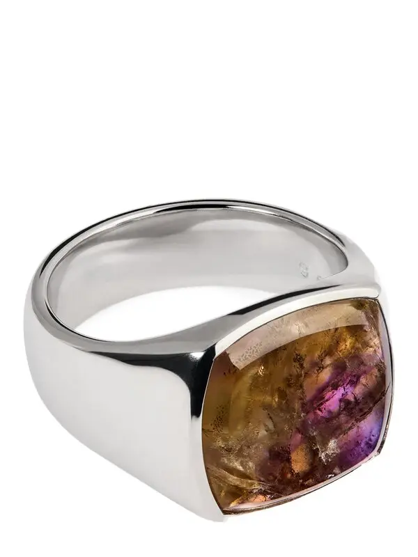 Tom Wood Sterling Cushion Sakura Ring - Silver