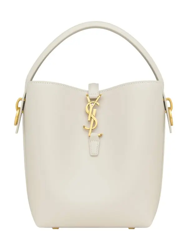 Saint Laurent Small Le 37 Bucket Bag - White