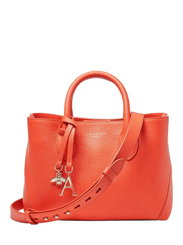 ASPINAL OF LONDON London Leather Tote Bag - Orange