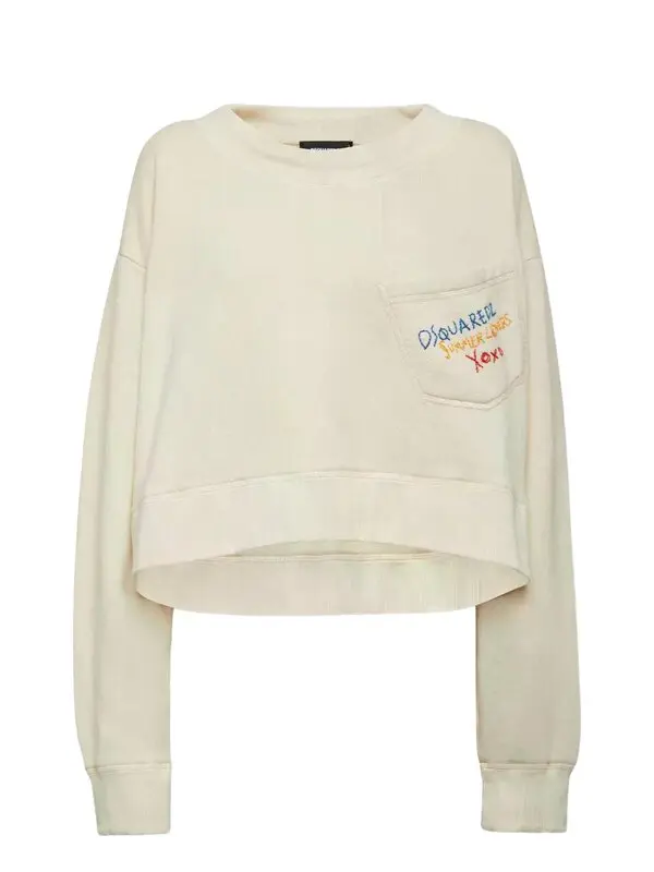 Dsquared2 Cotton Sweatshirt - Neutrals