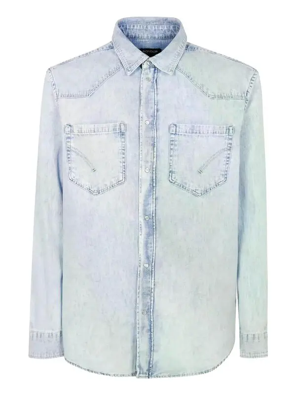 DONDUP Cotton Shirt - Blue
