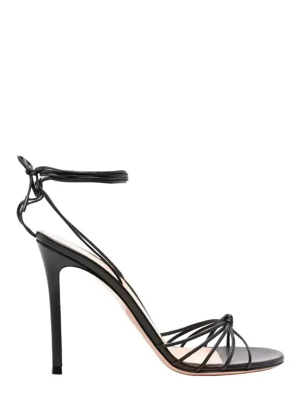 GIANVITO ROSSI 110mm Leather Sandals - Black