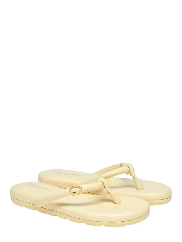 GIANVITO ROSSI Fiji Thong Sandal - Cream Nappa