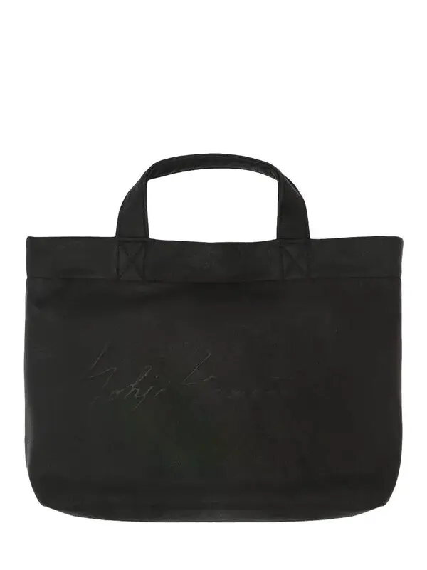 Yohji Yamamoto Leather Tote Bag - Black
