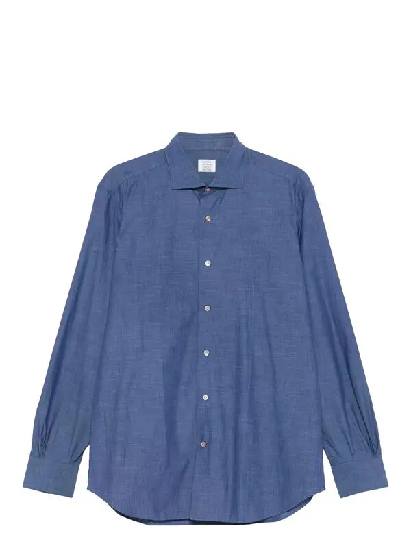MAZZARELLI Cotton Shirt - Blue