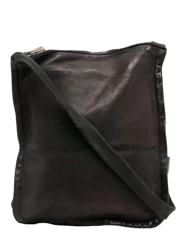 Guidi Small Crossbody Bag - Black