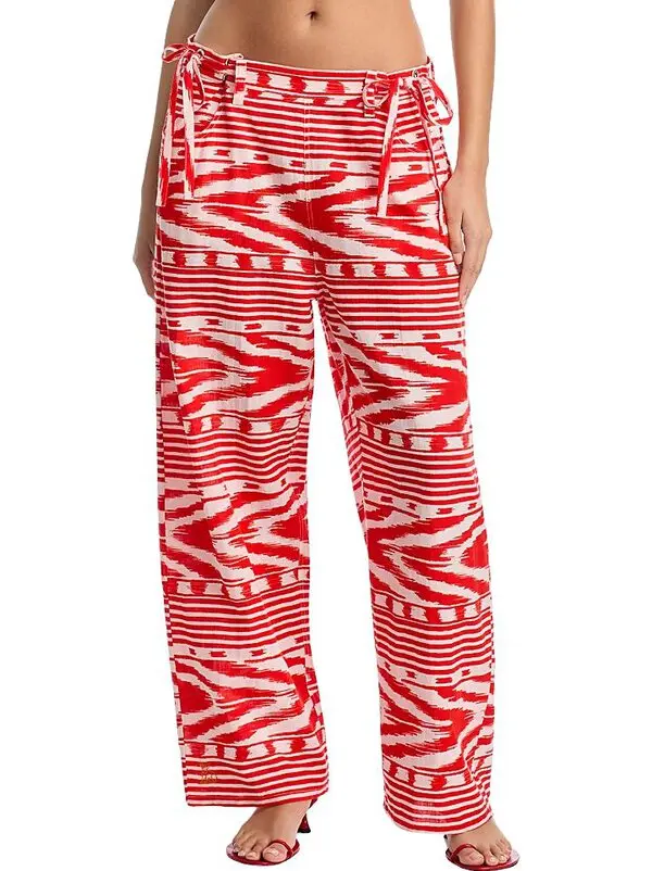CONIGLIO PALM BEACH Printed Move And Groove Pants - Ikat Stripe Current