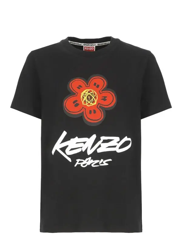 Kenzo Cotton Loose T-shirt - Black