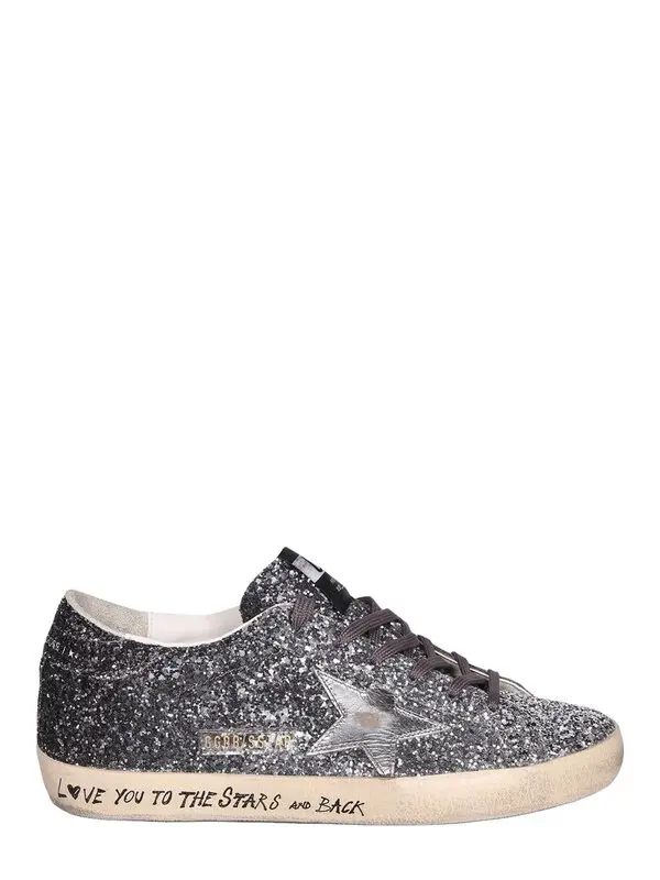 Golden Goose Glitter Sneakers - Black