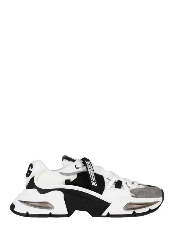 Dolce & Gabbana Airmaster Leather-blend Sneakers - White