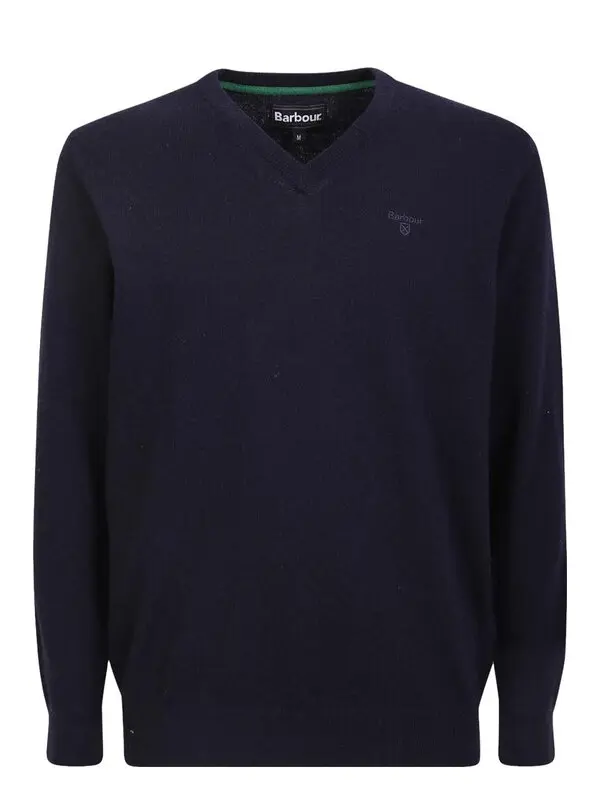 Barbour V-neck Pullover - Blue