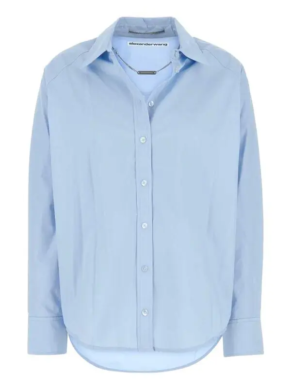 Alexander Wang Oversize Poplin Shirt - Blue