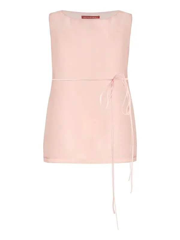 Altuzarra Siggi Silk Top - Light Pink