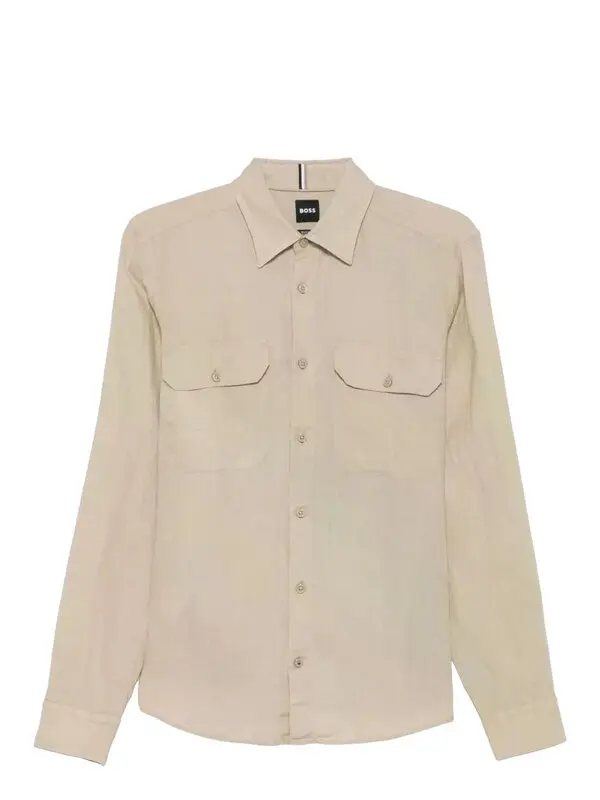 BOSS Linen Shirt - Neutrals