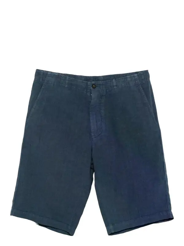 Corneliani Linen Shorts - Blue
