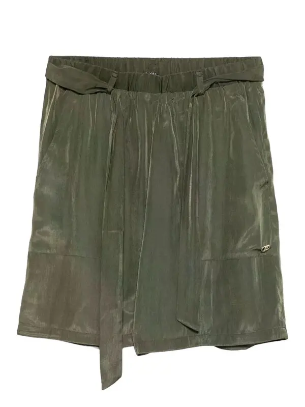 Liu Jo Logo-plaque Shorts - Green