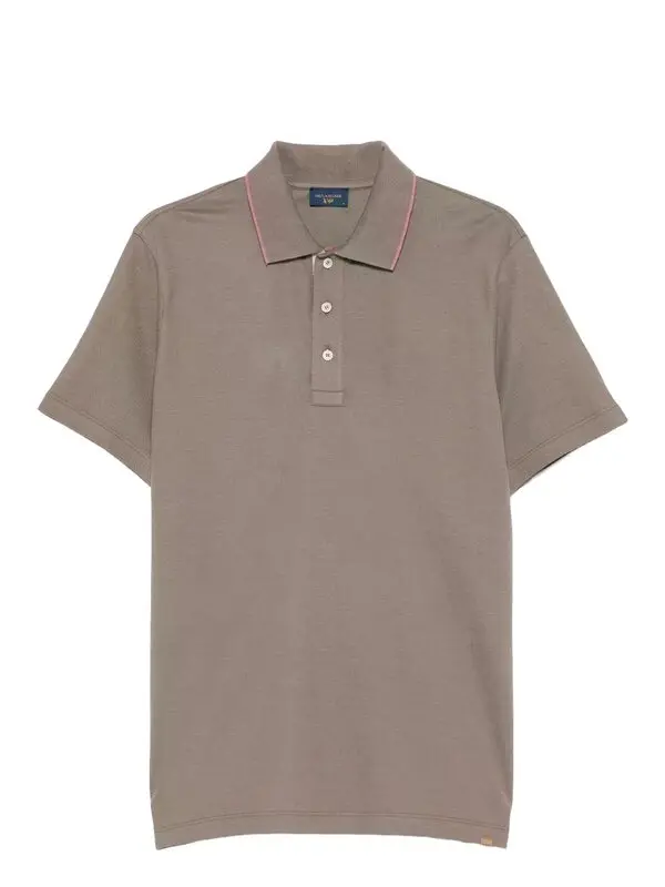 Paul & Shark Piqué Polo Shirt - Brown